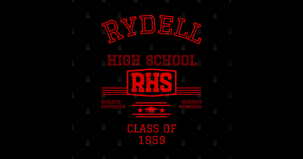 Rydell High School - Grease Musical - Posters and Art Prints | TeePublic