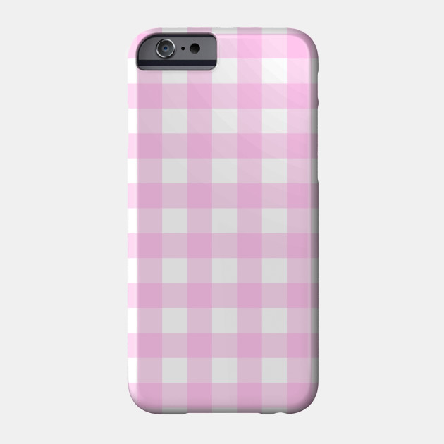 Pink White Gingham Pattern - Pink Gingham - Phone Case | TeePublic