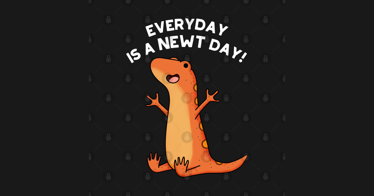 Newt Day Funny Animal Pun - Newt Puns - T-Shirt | TeePublic