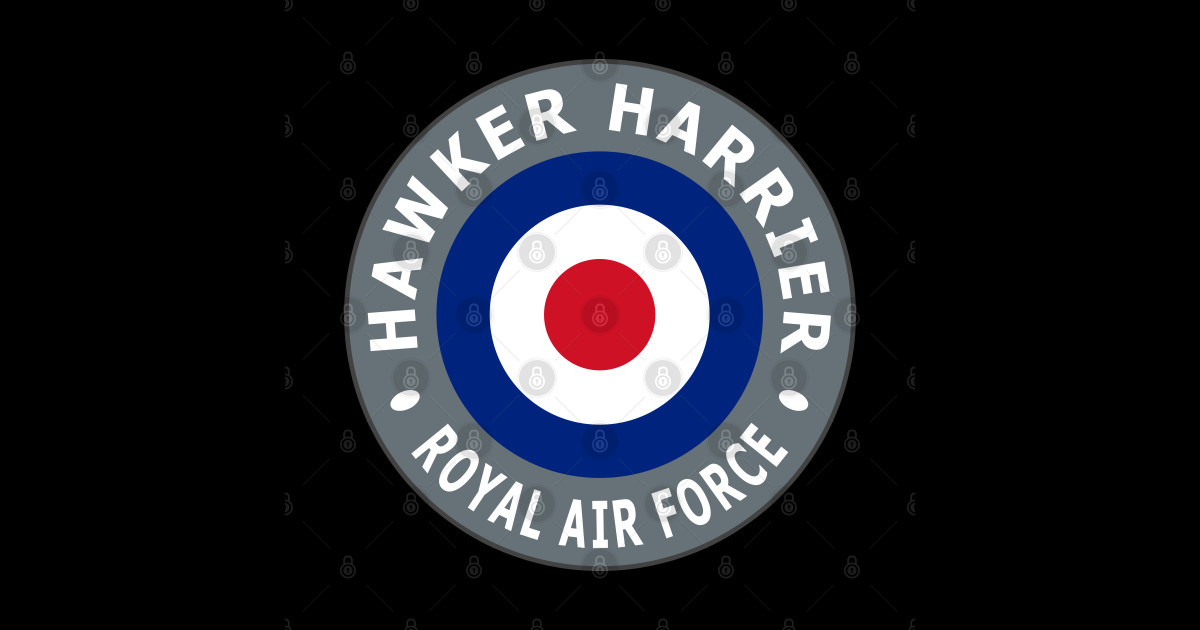 Hawker Harrier - Raf Roundel - Sticker | TeePublic