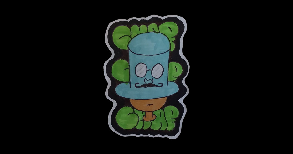 Mr.chap - Oversized Graffitti - Sticker | TeePublic