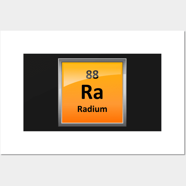 Radium Periodic Table Element Symbol - Radium - Posters and Art Prints ...