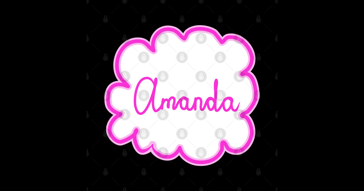 Amanda. Female name. - Amanda - Posters and Art Prints | TeePublic