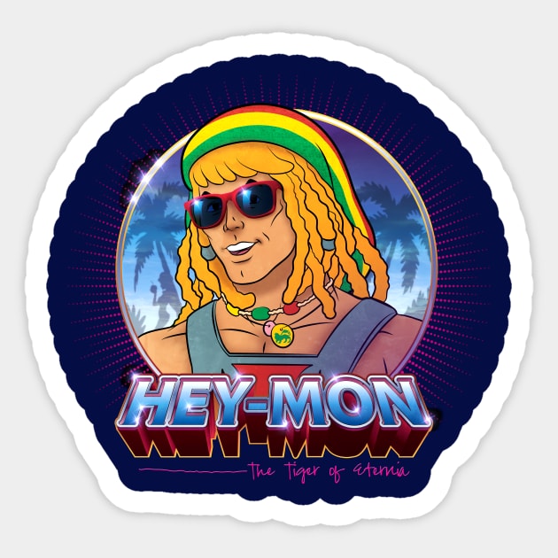 Hey Mon - Rockydavies - Sticker | TeePublic