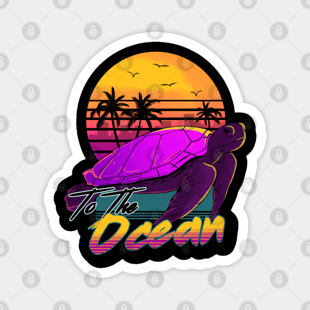 Vsco Girl Sea Turtle Synthwave Vaporwave ocean Retro Wave - Vsco Girl ...