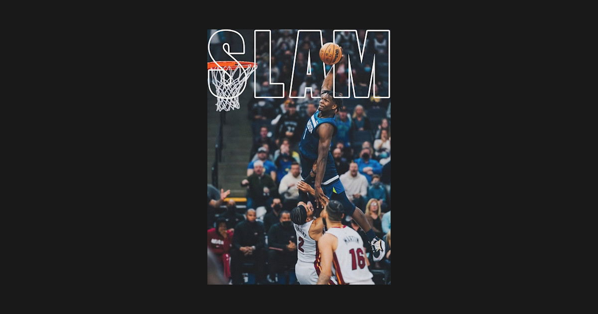 Anthony Edwards Slam - Anthony Edwards - T-Shirt | TeePublic