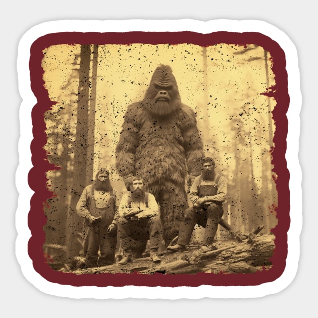 Vintage Bigfoot Photo - Bigfoot - Sticker | TeePublic