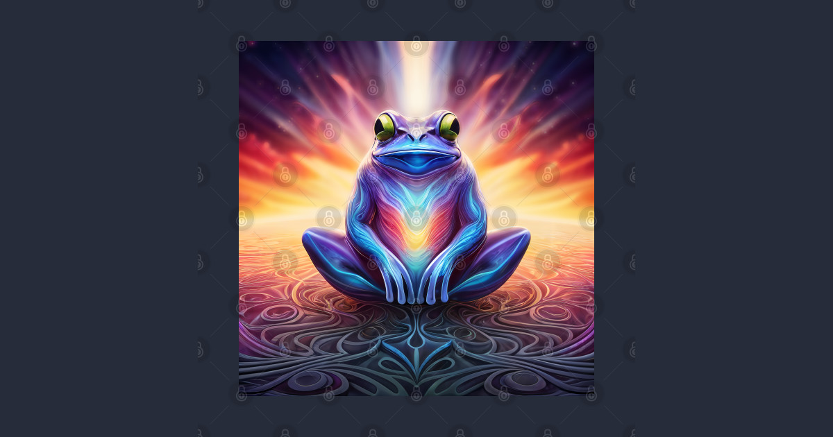 Froggy Animal Spirit (20) - Trippy Psychedelic Frog - Psychedelic - T ...
