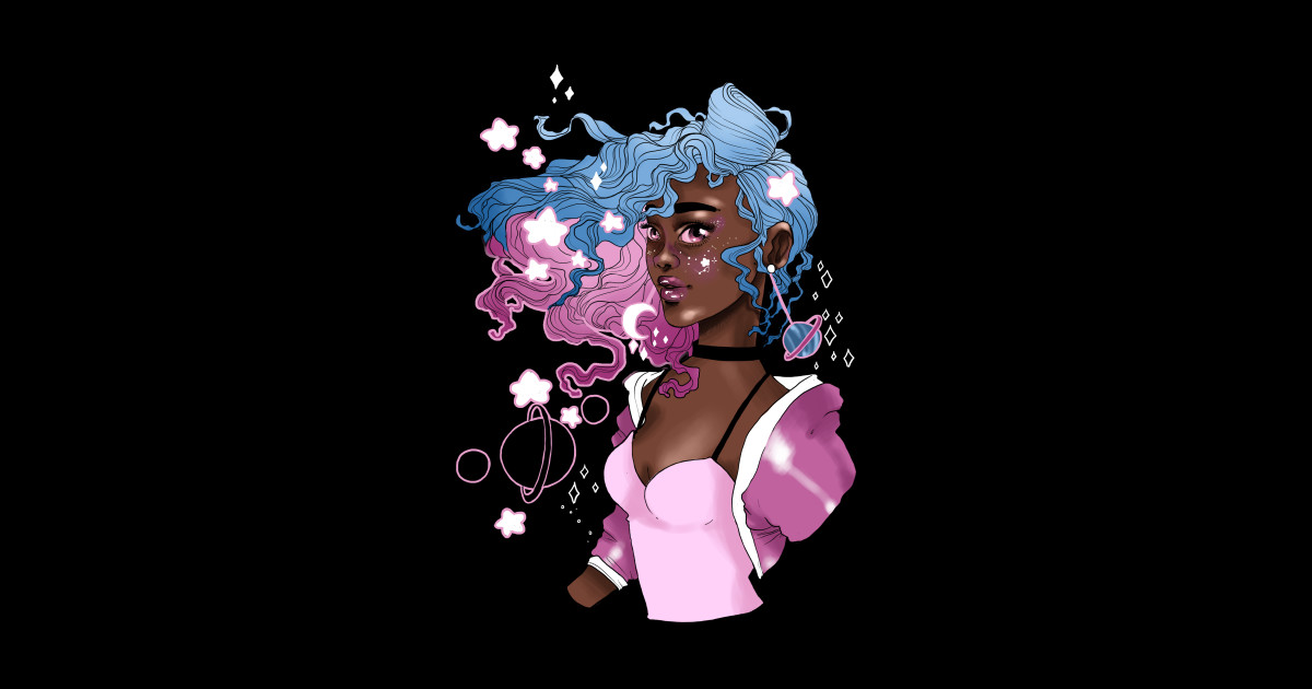 Stargirl - Black Girl Magic - Sticker | TeePublic