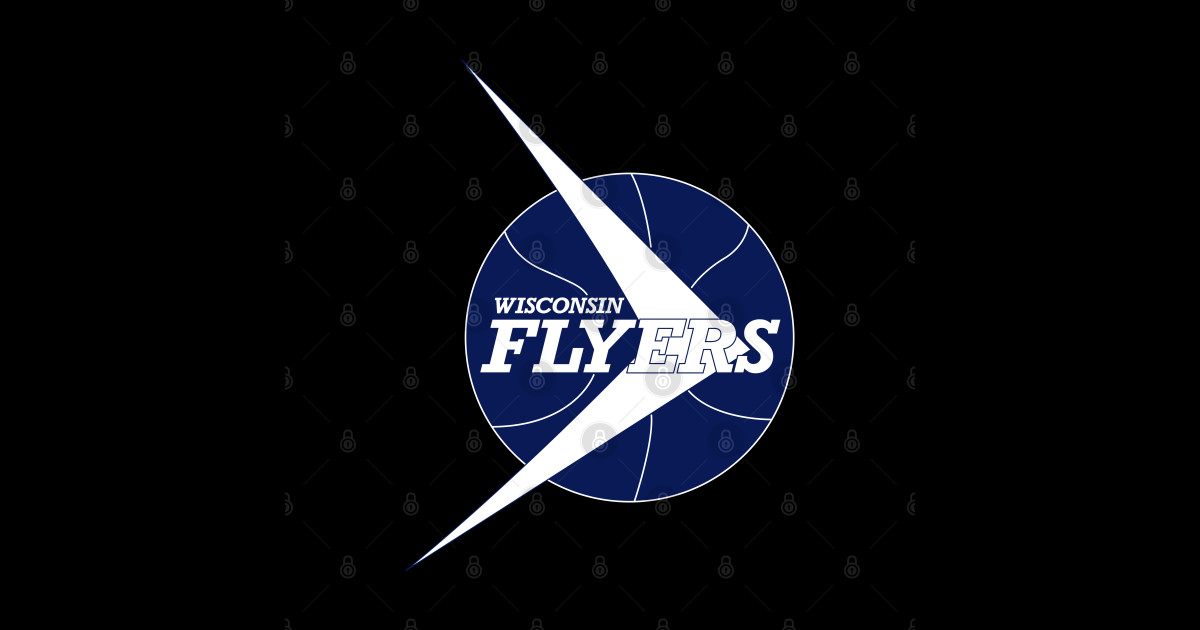 Defunct Wisconsin Flyers CBA Basketball - Wisconsin - Sticker | TeePublic