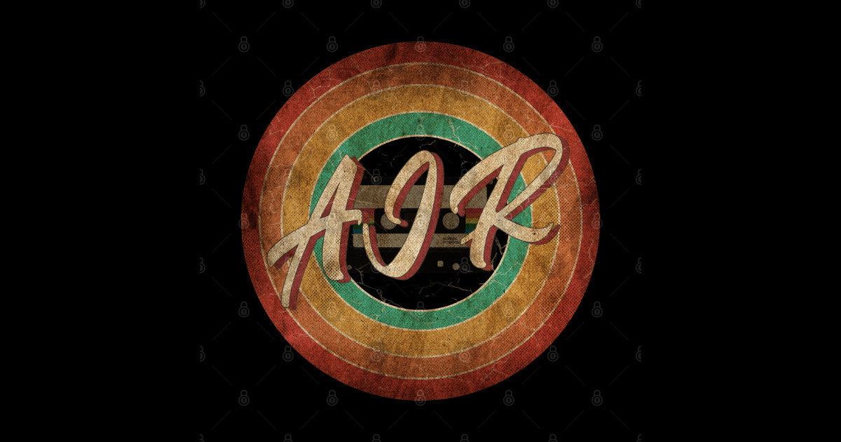 Ajr Vintage Circle Art - Ajr - Sticker | TeePublic