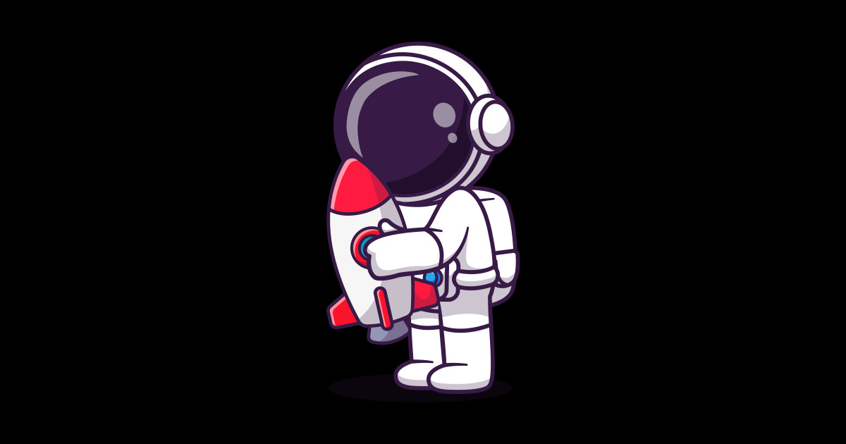 Cute Astronaut Hug Rocket Toy Cartoon - Cute Astronaut Hug Rocket Toy ...