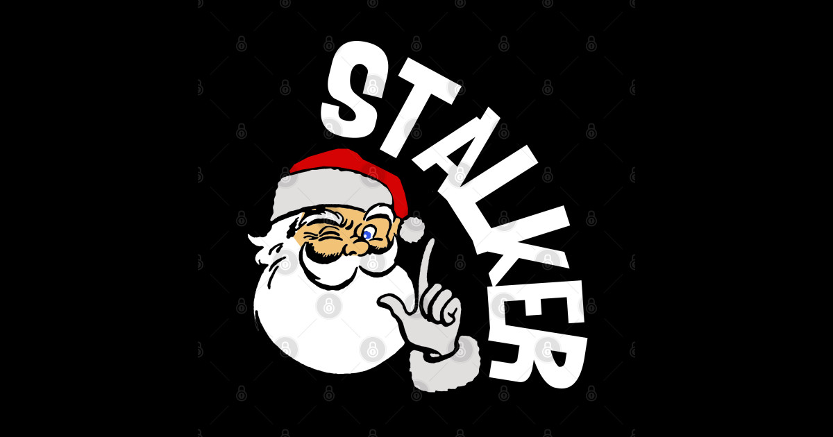 Santa Stalker - Christmas - Sticker | TeePublic
