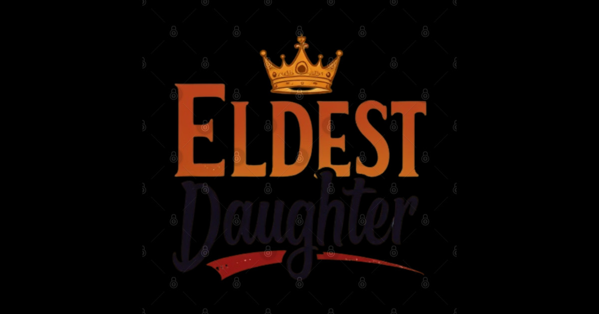 Eldest Daughter Queen Crown Vintage - Eldest Daughter - Pin | TeePublic
