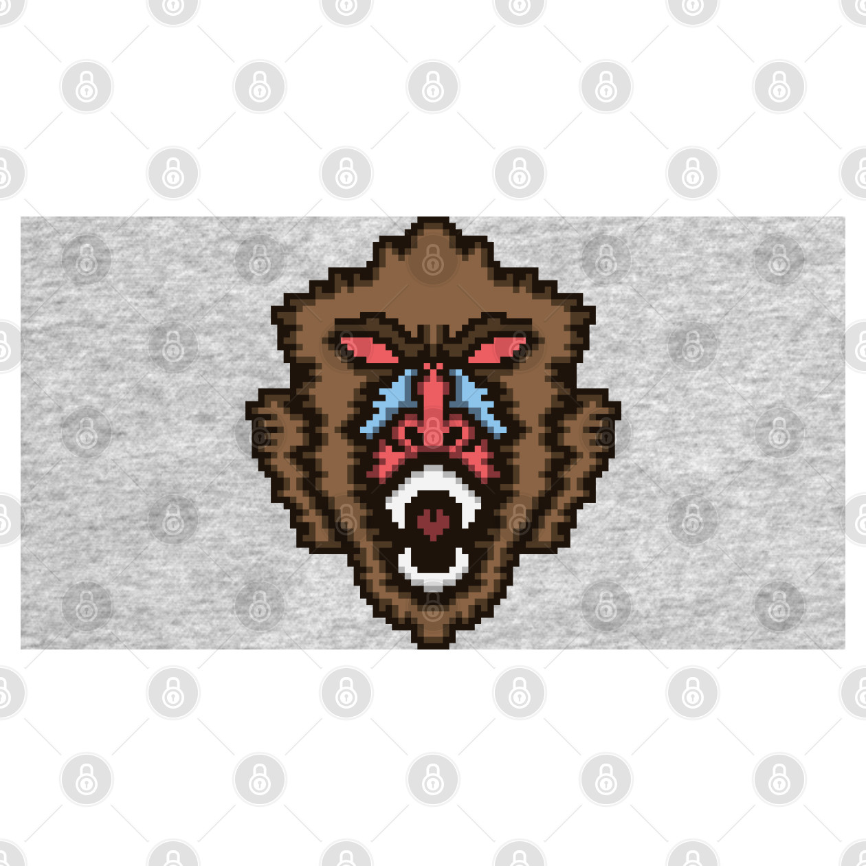 Pixel Baboon - Pixel Baboon - Baseball T-Shirt | TeePublic