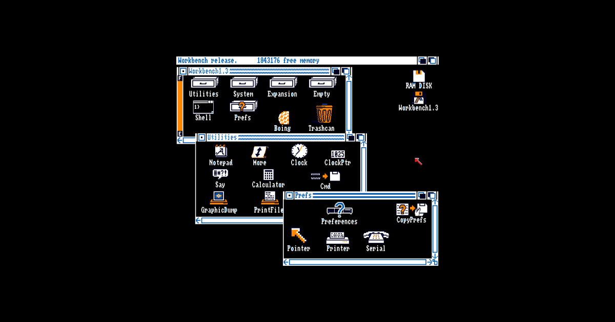 Amiga Workbench 1.3 - Amiga - Pillow | TeePublic