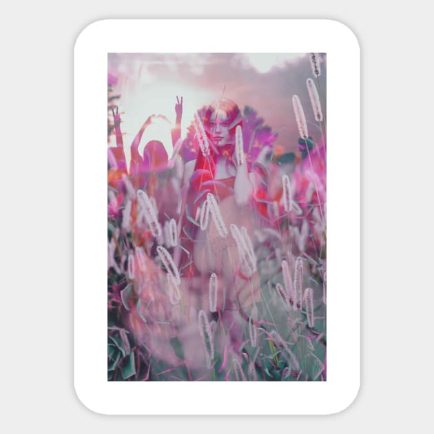 girl art - Art - Sticker | TeePublic