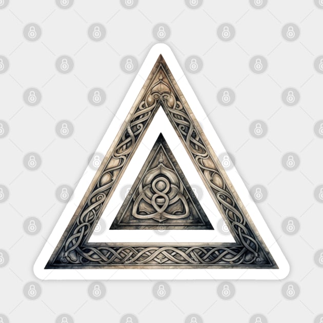 Norse Mythology Symbol Triangle - Pagan - Magnet | TeePublic
