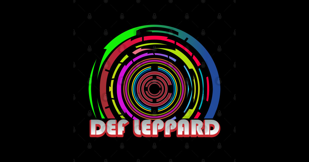 Minimalist Vinyl // Def Leppard - Def Leppard - Sticker | TeePublic