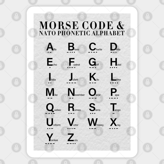 Morse Code - Morse Code - Sticker | TeePublic