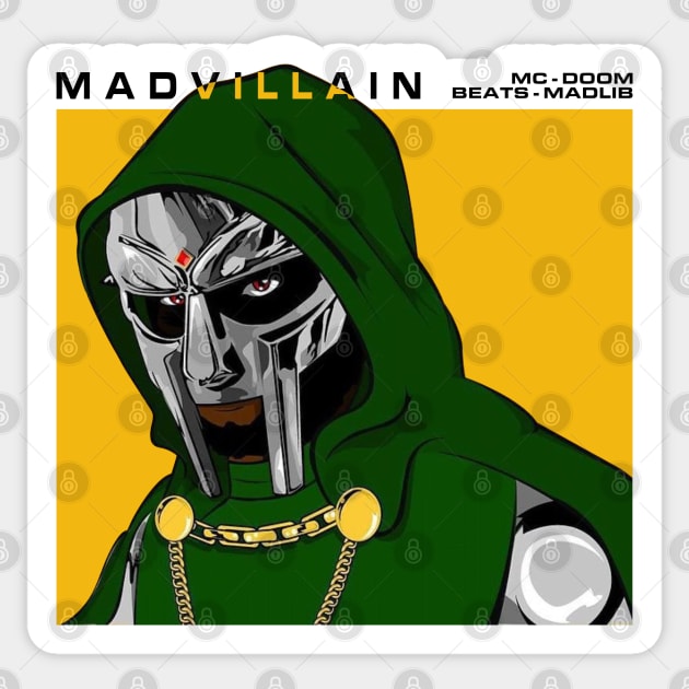 Mf Doom Rapper Legend - Mf Doom - Sticker | TeePublic