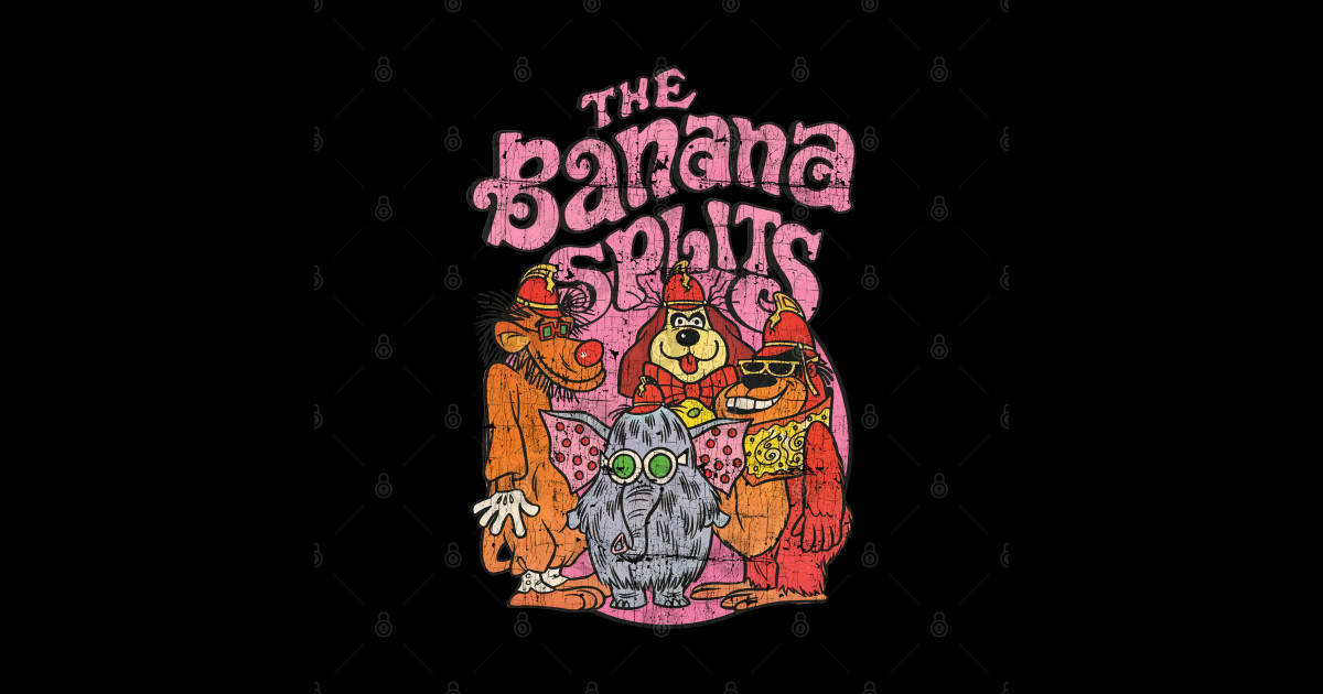 NEW COLOR BANANA SPLITS TEXTURE - Vintage - Posters and Art Prints ...