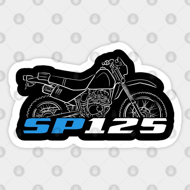 Suzuki SP125 1983-1988 - Suzuki - Sticker | TeePublic