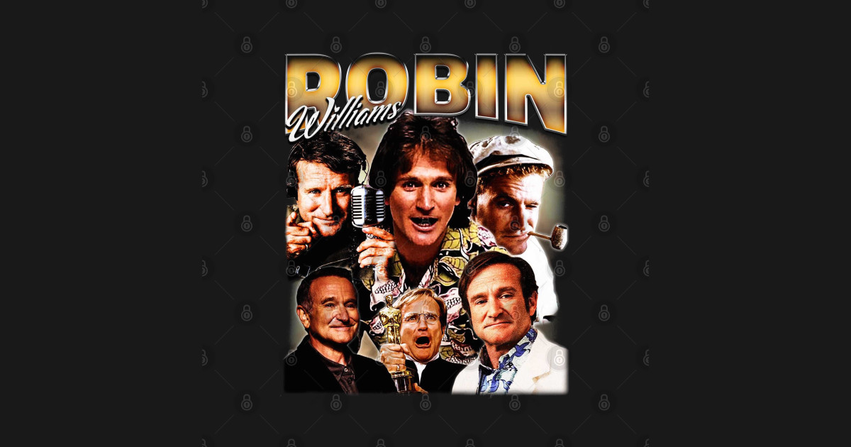 Robin Williams Vintage Bootleg - Robin Williams - T-Shirt | TeePublic