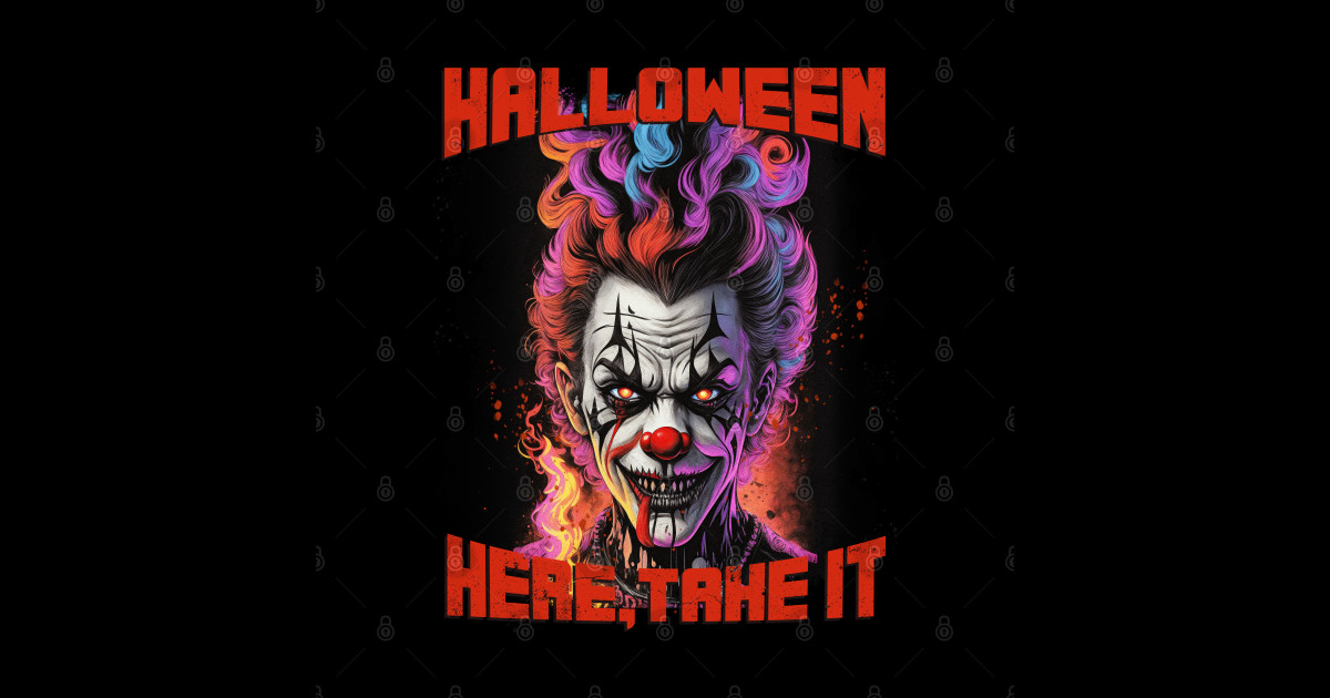 The Halloween Clown - Halloween - Sticker | TeePublic