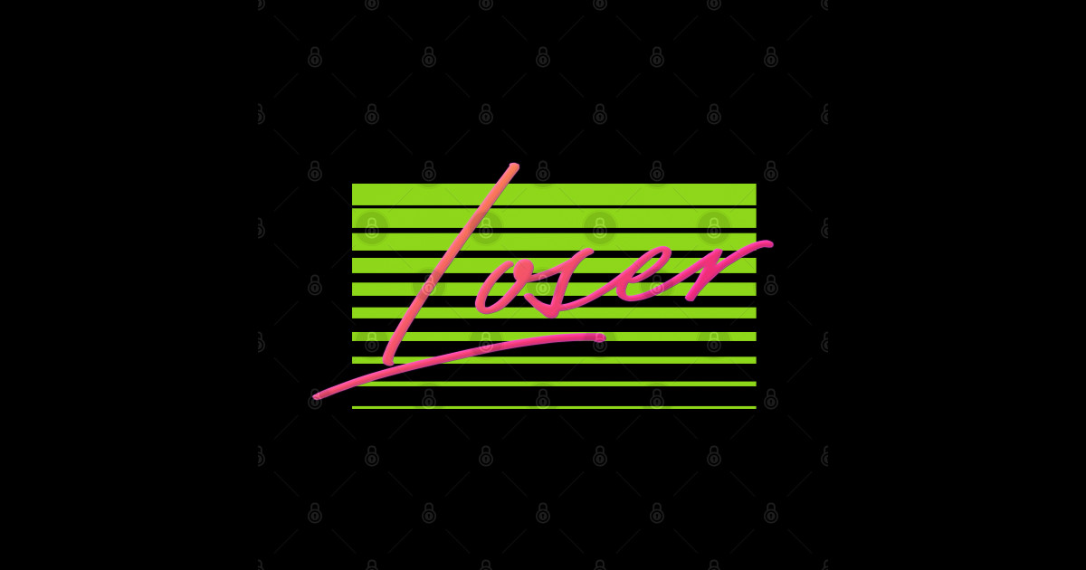 Loser - 90s Style REtro DesiGn - Loser - Sticker | TeePublic