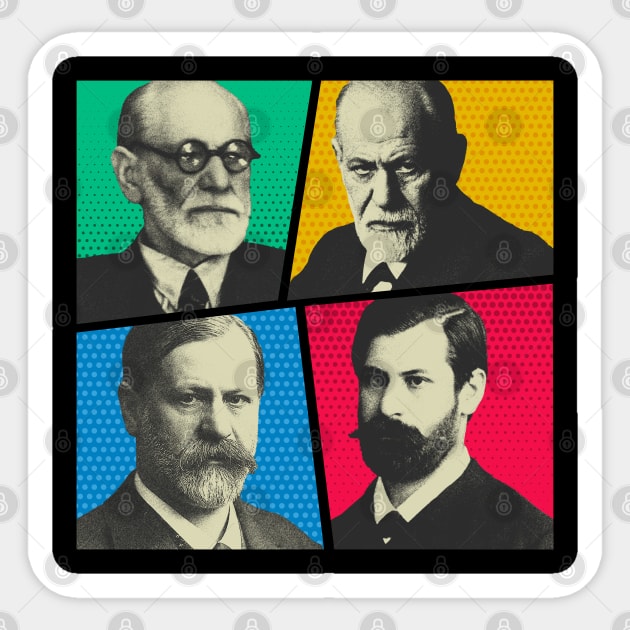 Sigmund Freud Comics - Vintage - Sticker | TeePublic