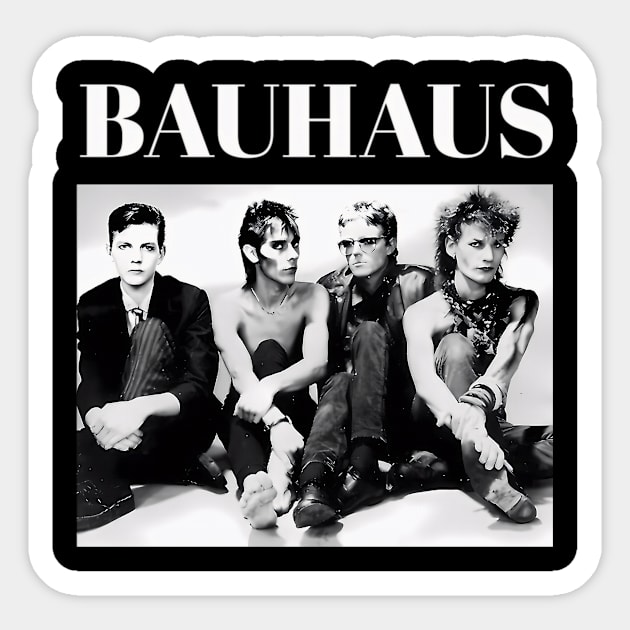 Band Vintage 80s Rock - Music Bauhaus Band - Sticker | TeePublic