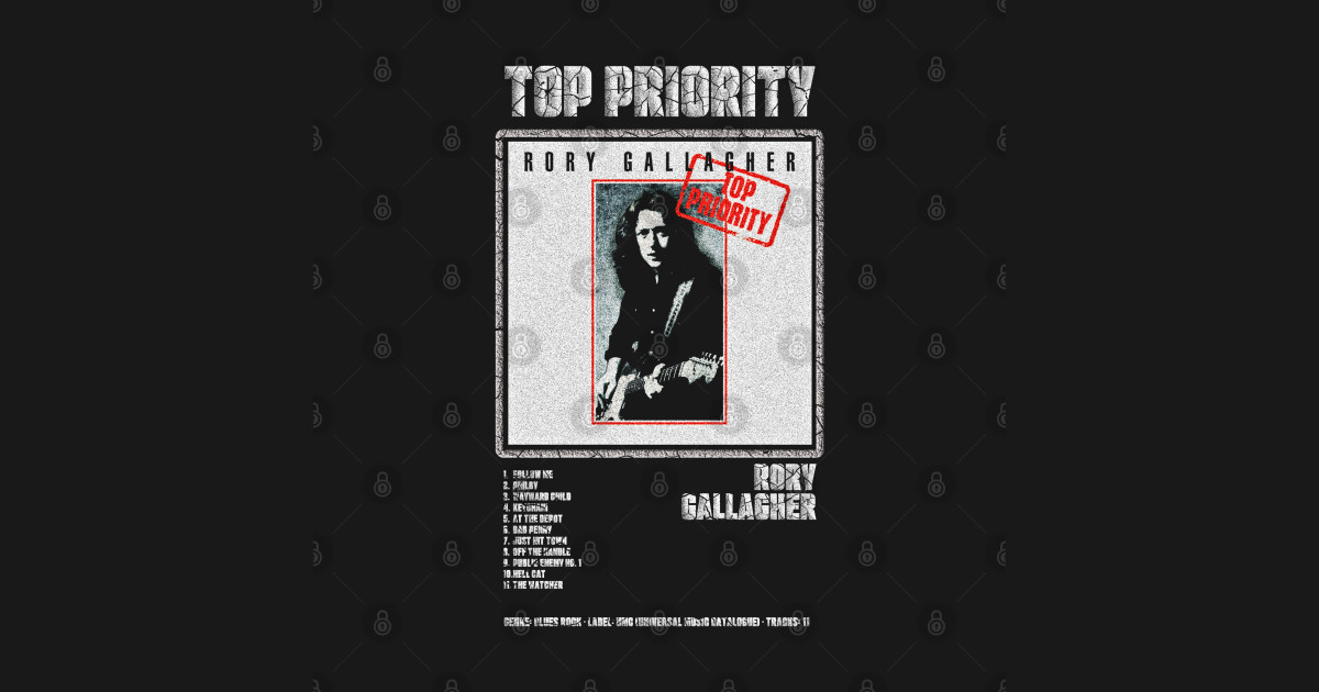 RORY GALLAGHER - TOP PRIORITY || ALBUM TRACKLIST || - Rory Gallagher ...