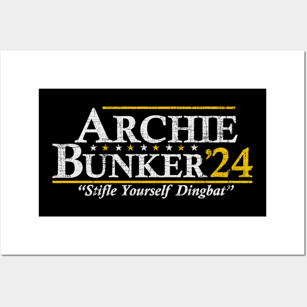 Archie Bunker // Text Vintage Illustration - Archie Bunker - Posters ...