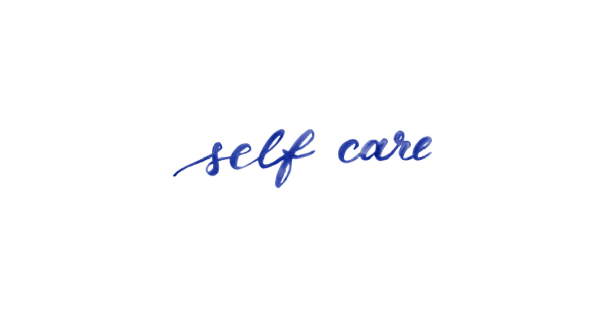 Self care - blue - Self Care - T-Shirt | TeePublic