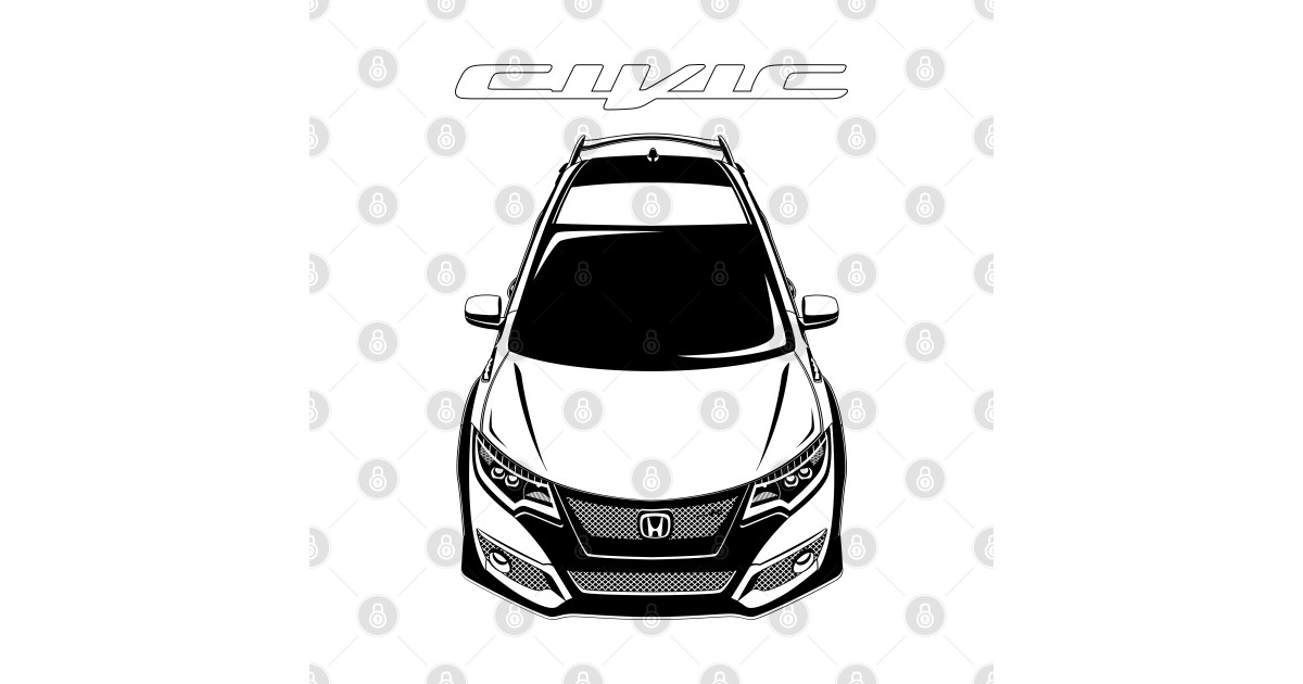 Civic Type R 10th gen 2015-2017 - Type R - Sticker | TeePublic UK