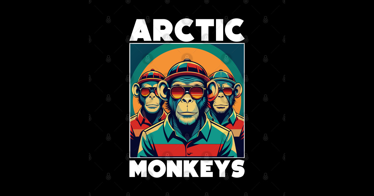 Arctic Portrait Monkeys Color - Arctic Monkeys - Sticker | TeePublic