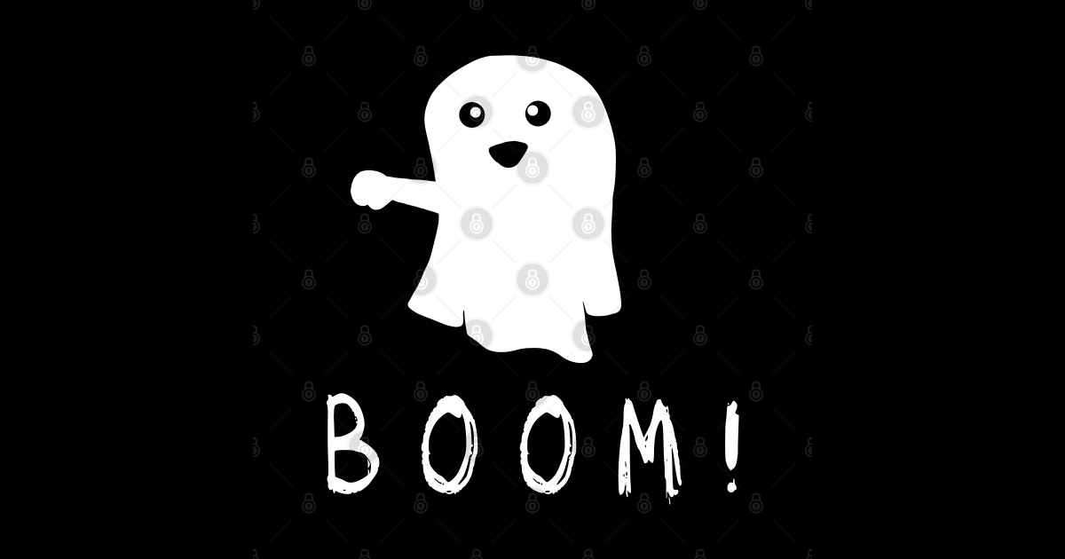 Ghost Boom! - Kids - Sticker | TeePublic