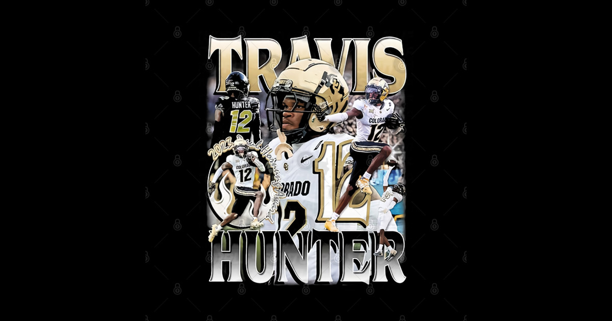 Travis Hunter Vintage Bootleg - Travis Hunter - Sticker | TeePublic