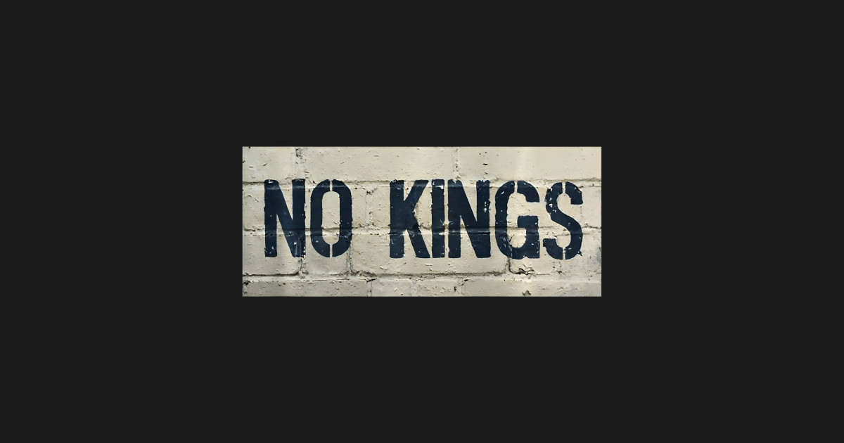 Yellow No Kings Day Graffiti Street Art Crown - Street Art Crown - T ...