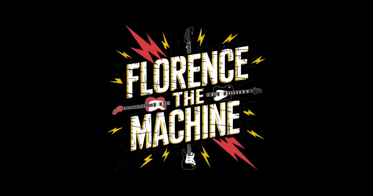 Electric Lightning Guitars Florence The Machine - Album - Sticker ...