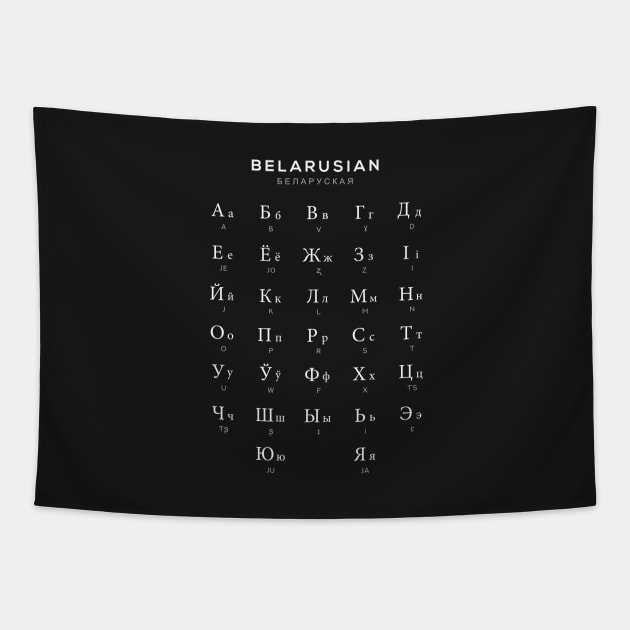 Belarusian Alphabet Chart, Belarus Language Chart, Black - Belarus ...