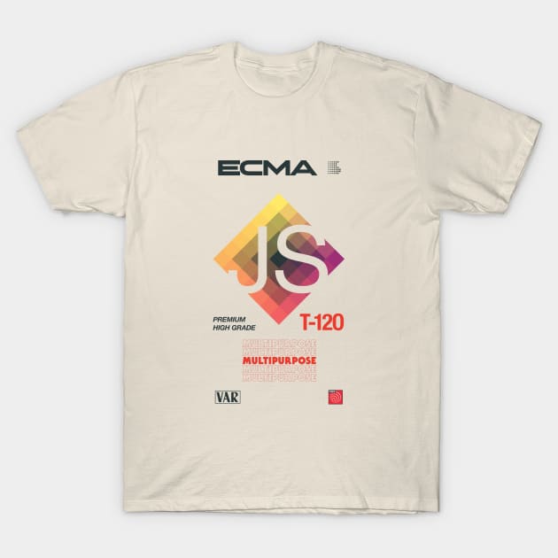 Retro Blank VHS JavaScript (ECMAScript) - Vhs - T-Shirt | TeePublic