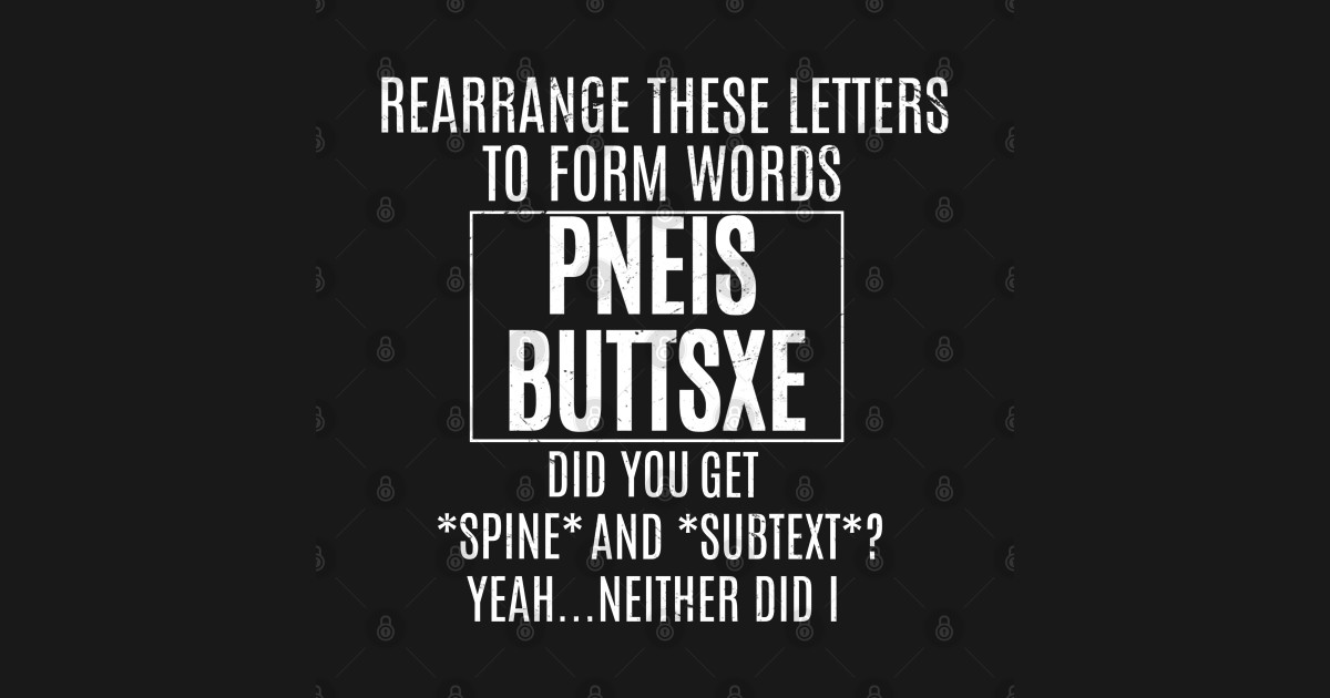 Adult Humor - Pneis Buttsxe - Adult Humor - T-Shirt | TeePublic