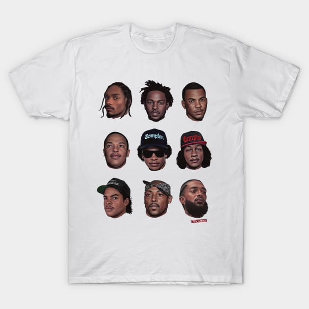 Los Angeles Hip-Hop - Westcoast - T-Shirt | TeePublic