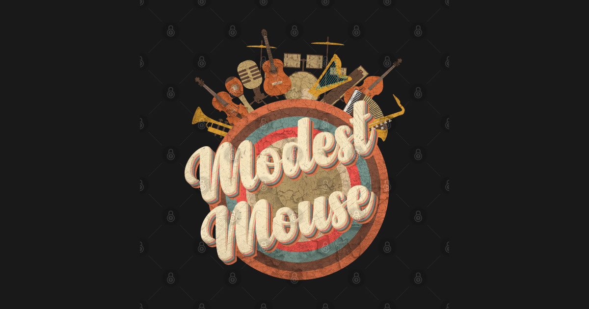 Music Designs Vintage Retro - Modest Mouse - American Rock Band - T ...