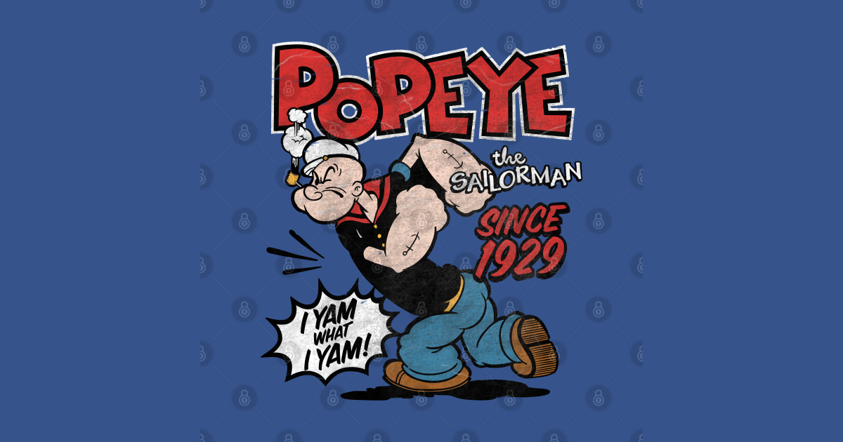 POPEYE the Sailorman (I Yam what I Yam) Vintage - Popeye The Sailor Man ...
