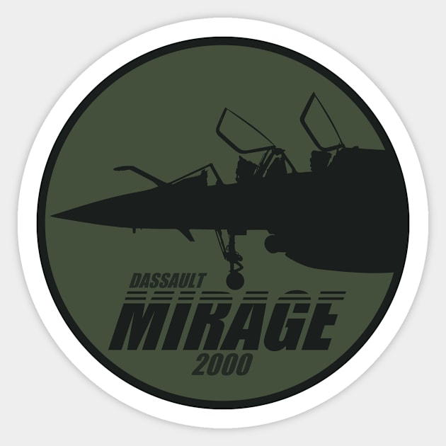 Dassault Mirage 2000 - French Mirage Fighter - Sticker | TeePublic