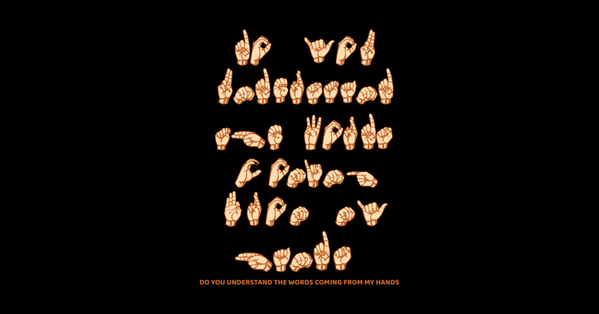 'ASL American Sign Language' Cool ASL Sign Language - Asl - Sticker ...