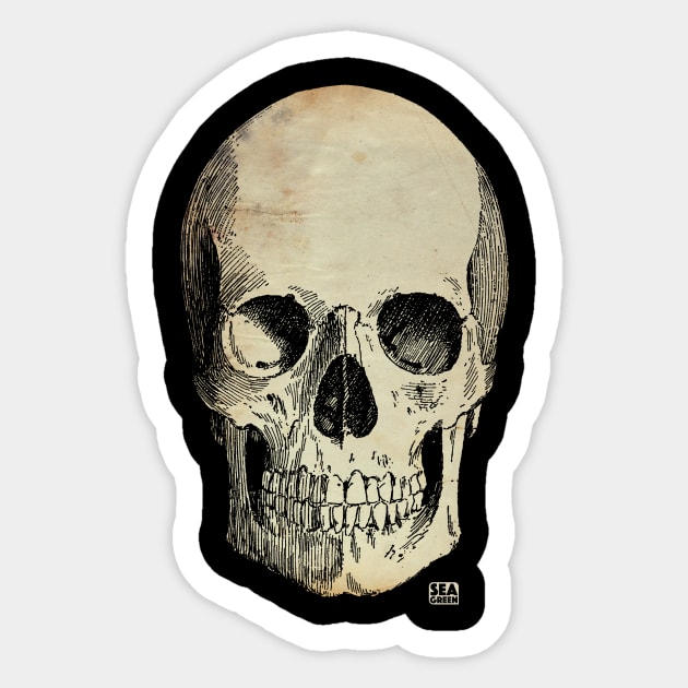 Vintage Gothic Skull - Skull - Sticker | TeePublic